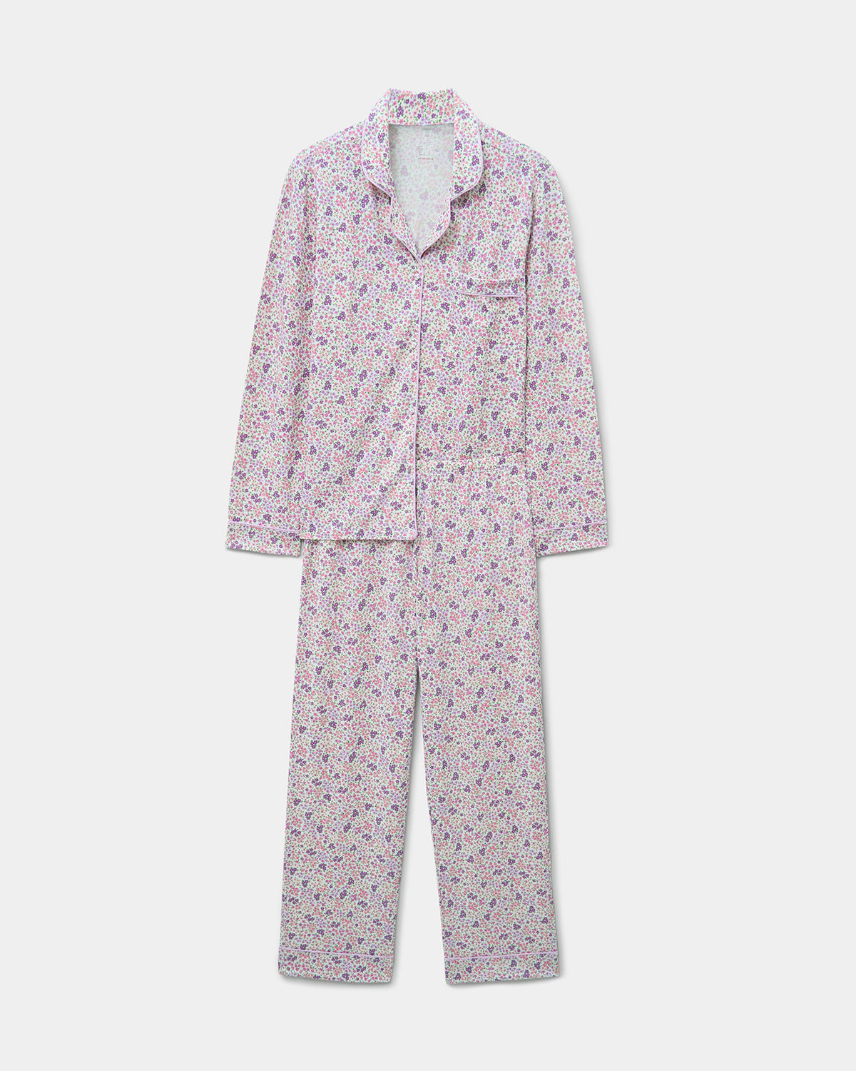 Long Pajama Set - Lavender Haze | Sustainable TENCEL™ – Stripe & Stare USA